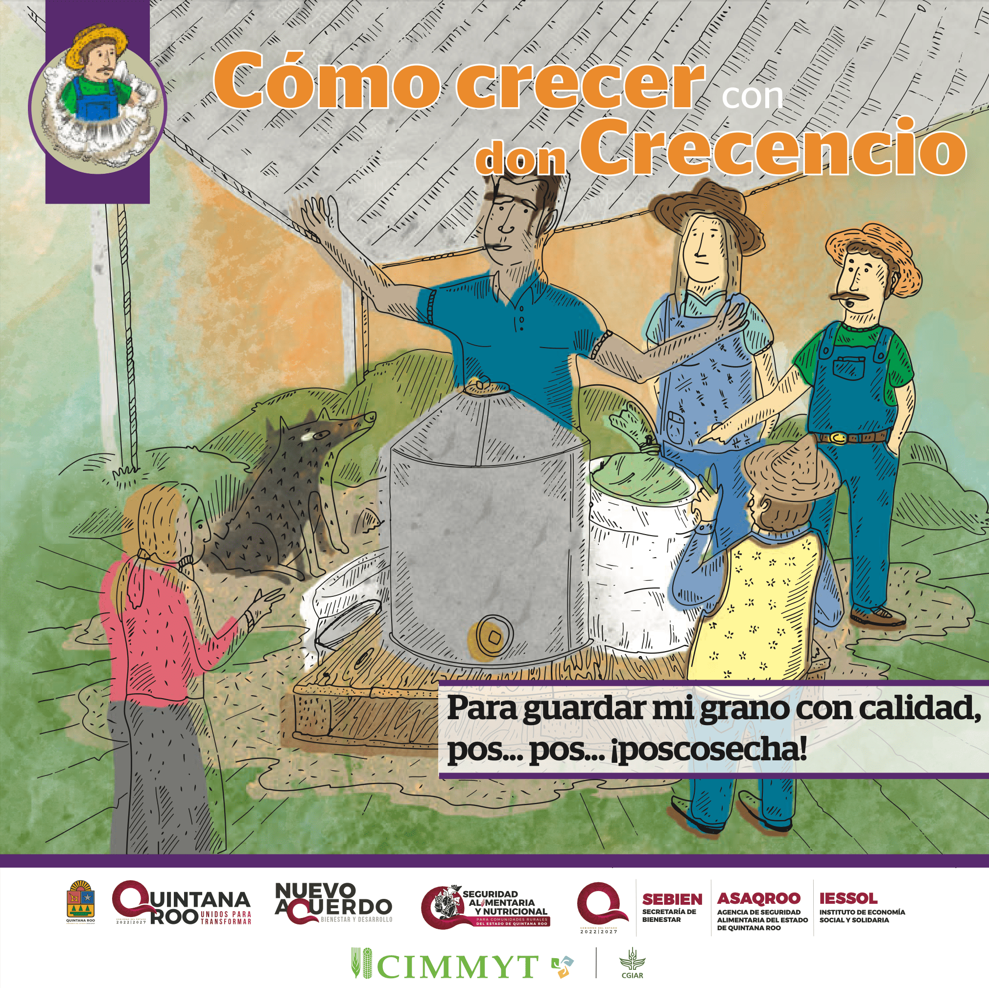 Para guardar mi grano con calidad, pos… pos… ¡poscosecha! – CIMMYT